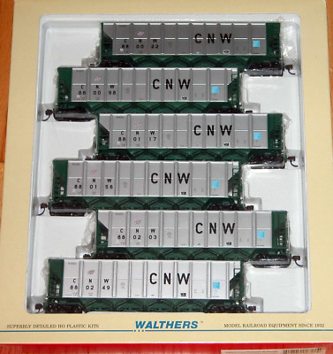 HO WALTHERS 932-7803 RD4 COAL HOPPER 6 PACK CHCAGO & NORTH WESTERN # 1 CNW | eBay