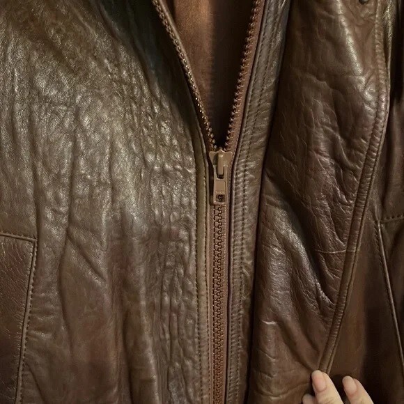 Georgetown Leather Design Brown Coat - Gem