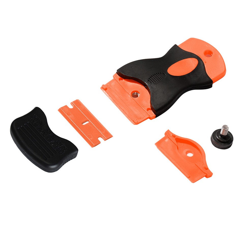 Handle Razor Scraper w/10 Plastic Razor for Car Decals Sticker Paint ...
