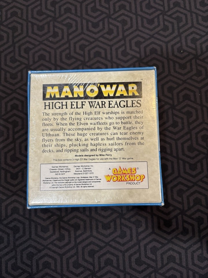 Man O War High Elf War Eagles (Metal) - OOP Games Workshop Manowar ...