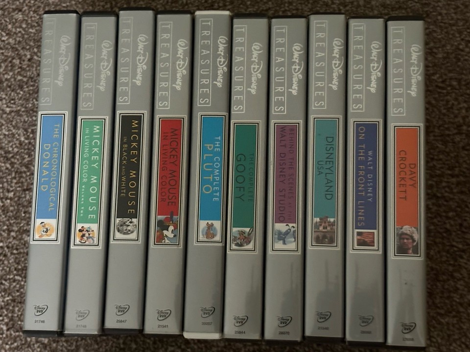 Walt Disney Treasures Collection 12 DVD’s (Region 1 USA/Canada) Rare ...