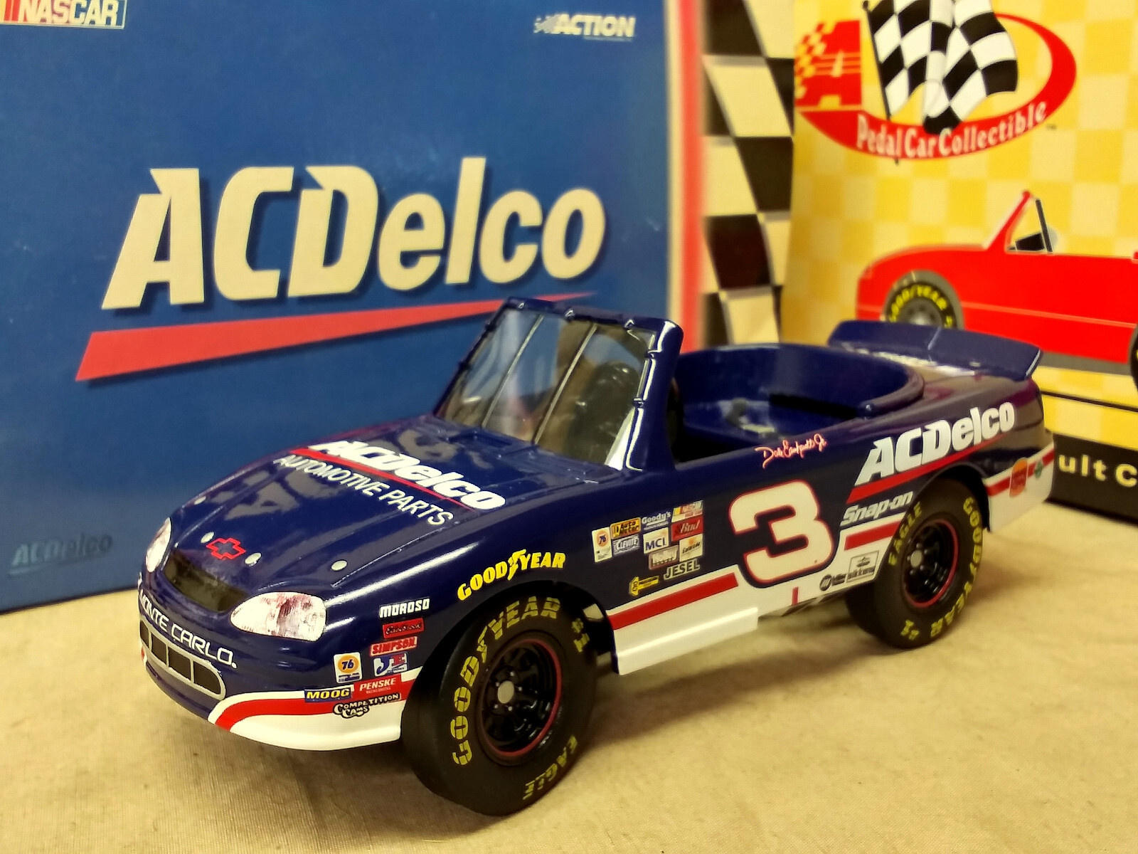 NASCAR #3 Dale Earnhardt ACDelco 1994 Monte Carlo Pedal Car Coin Bank ...