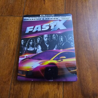 FAST X (4K ULTRA HD/BLU-RAY/DIGITAL) Steelbook | eBay