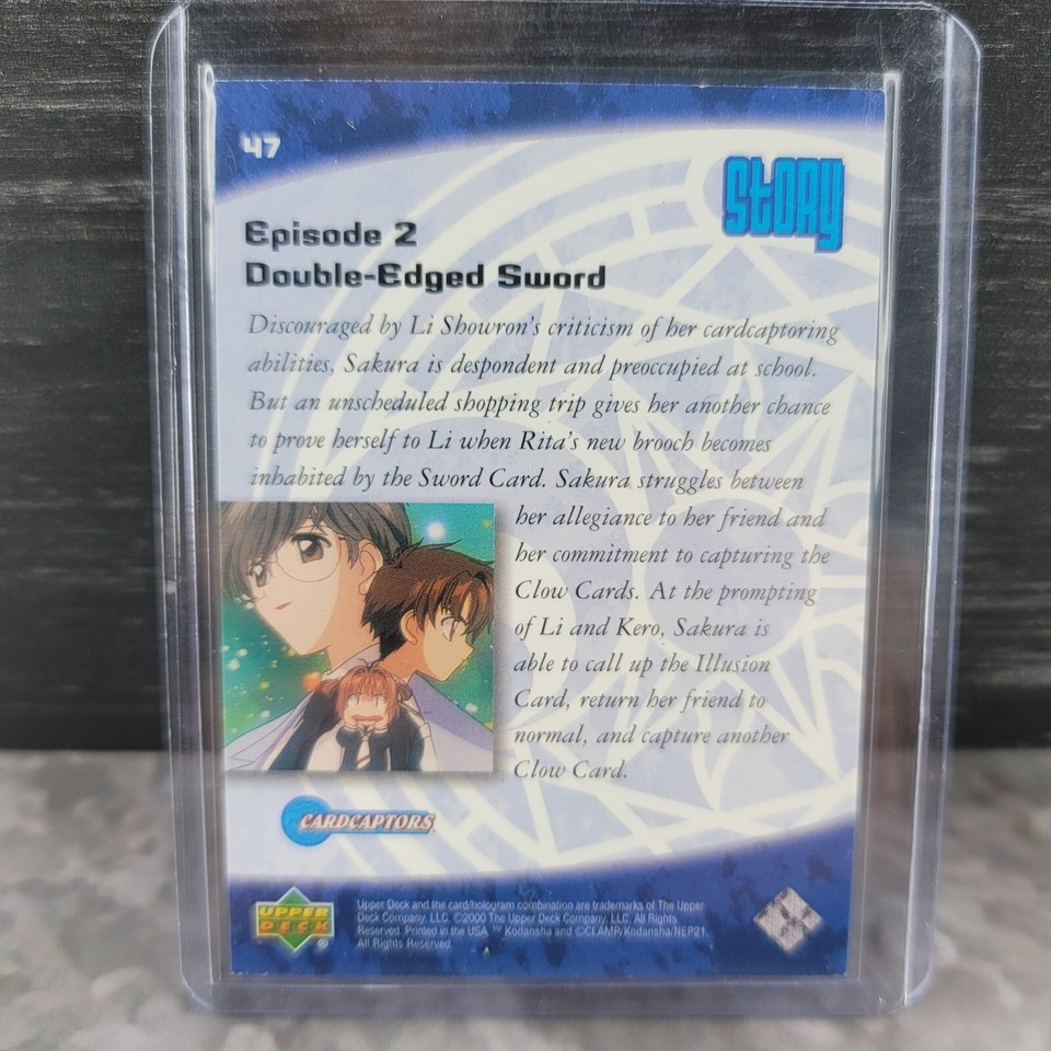 2000 Upper Deck Cardcaptors Character Cards Story #47 Episode 2 Double ...