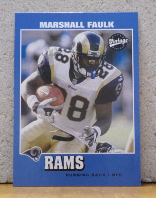 AUC. 551 FOOTBALL CARD UD VINTAGE RETRO DESIGN ST. LOUIS RAMS MARSHALL ...