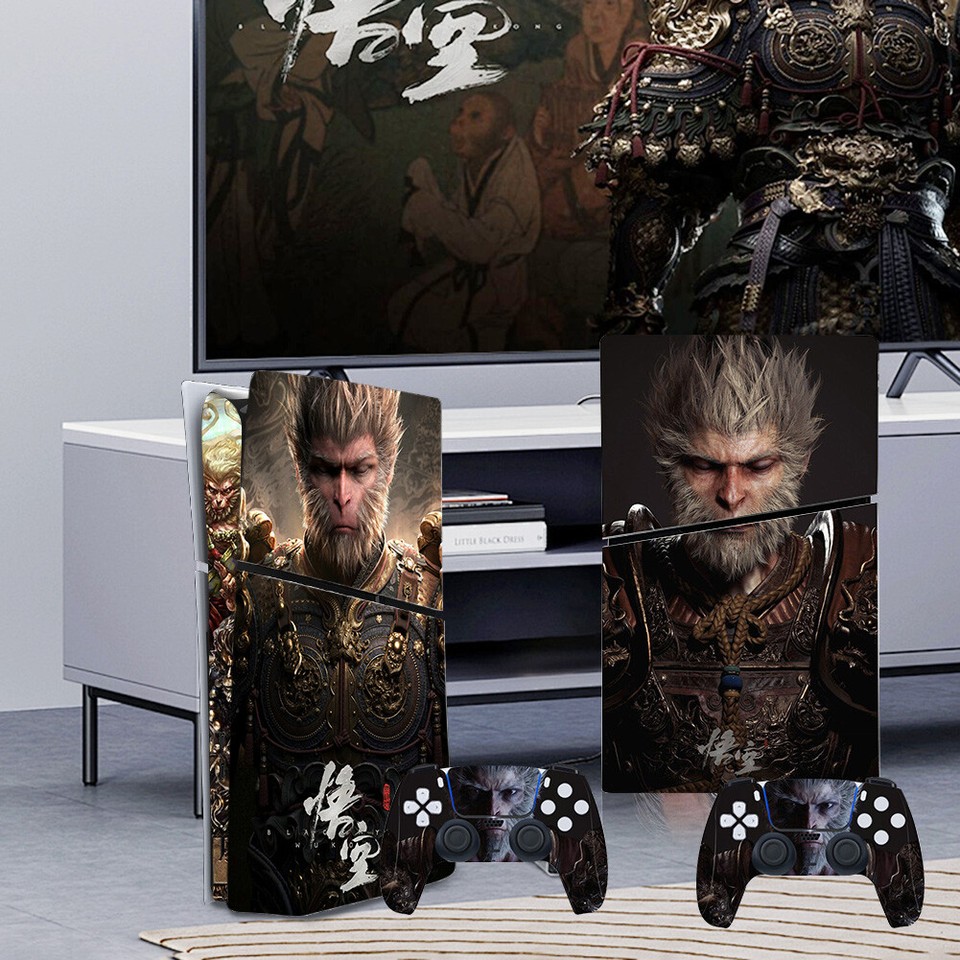 Black Myth Wukong Vinyl Sticker for PS5 Slim Digital Console Controller ...