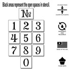 Set 11 French Number STENCILS Available in Multiple Sizes! Vintage/Sign ...