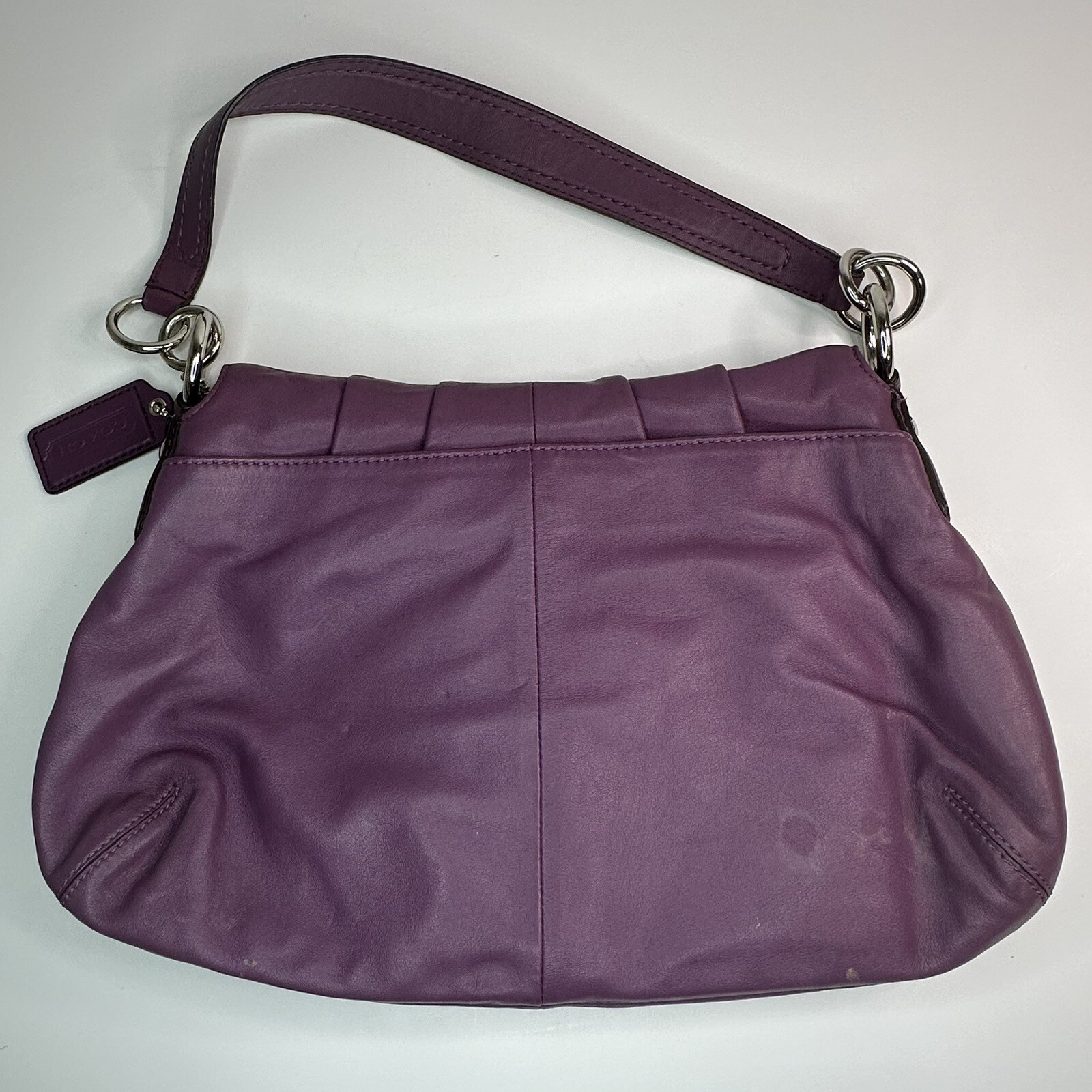 COACH Soho Leather Flap Buckle BERRY/purple 17217 - Gem