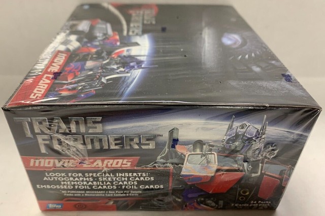 TOPPS Transformers Movie Cards Box Set Hasbro Toy Comic Dc Marvel Prime ...