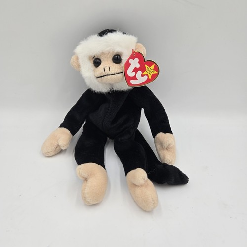 Ty Beanie Baby Mooch The Monkey Rare Retired 1998 Vintage Beanie Babies ...