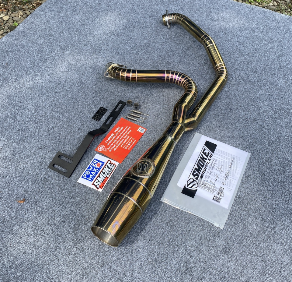 1999-2023 Harley-Davidson Road Glide 2 into 1 Full System Exhaust ...