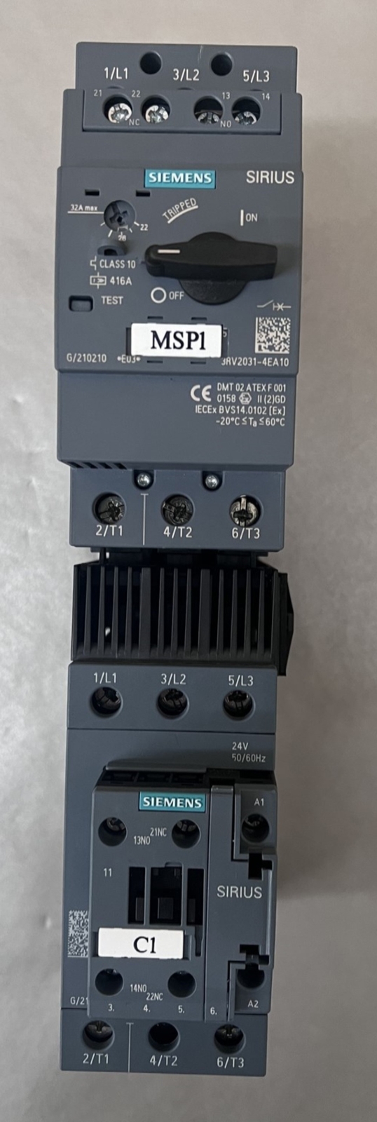 Siemens 3RV2031-4EA10 Circuit Breaker & 3RT2035-1AC20 Contacter | eBay