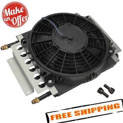 Derale 13720 8 Pass Electra-Cool Remote Cooler, -6AN Inlets | eBay