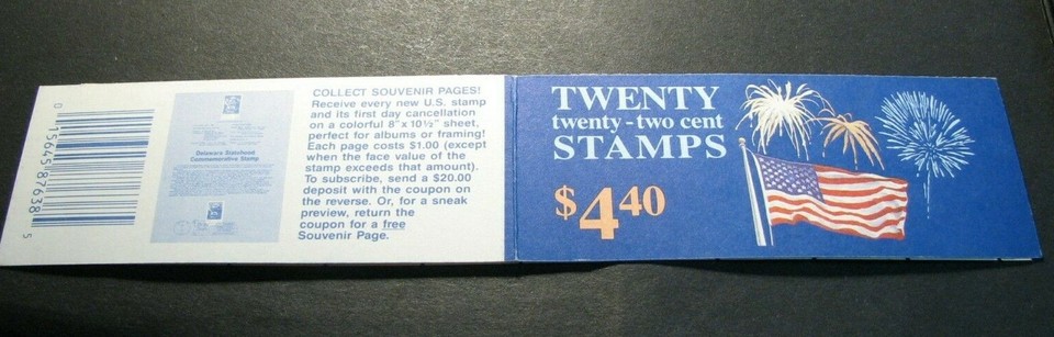 US Booklet Panes Scott# 2276a Fireworks/ Flag MNH Bk.156 (See Note ...
