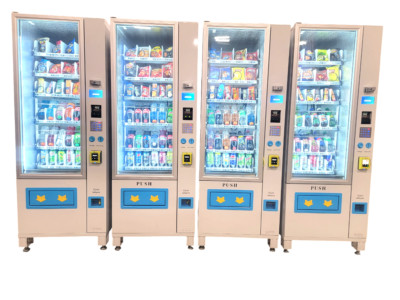 4 BRAND NEW COMBO VENDING MACHINE WITH CREDIT CARD READER NAYAX TVC-VC ...