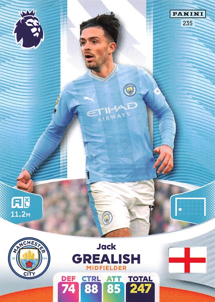 Panini Premier League Adrenalyn XL 2024 2023/24 Base Cards #190 - #369 ...