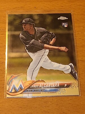 MARLINS SANDY ALCANTARA 2018 TOPPS CHROME #128 RC | eBay