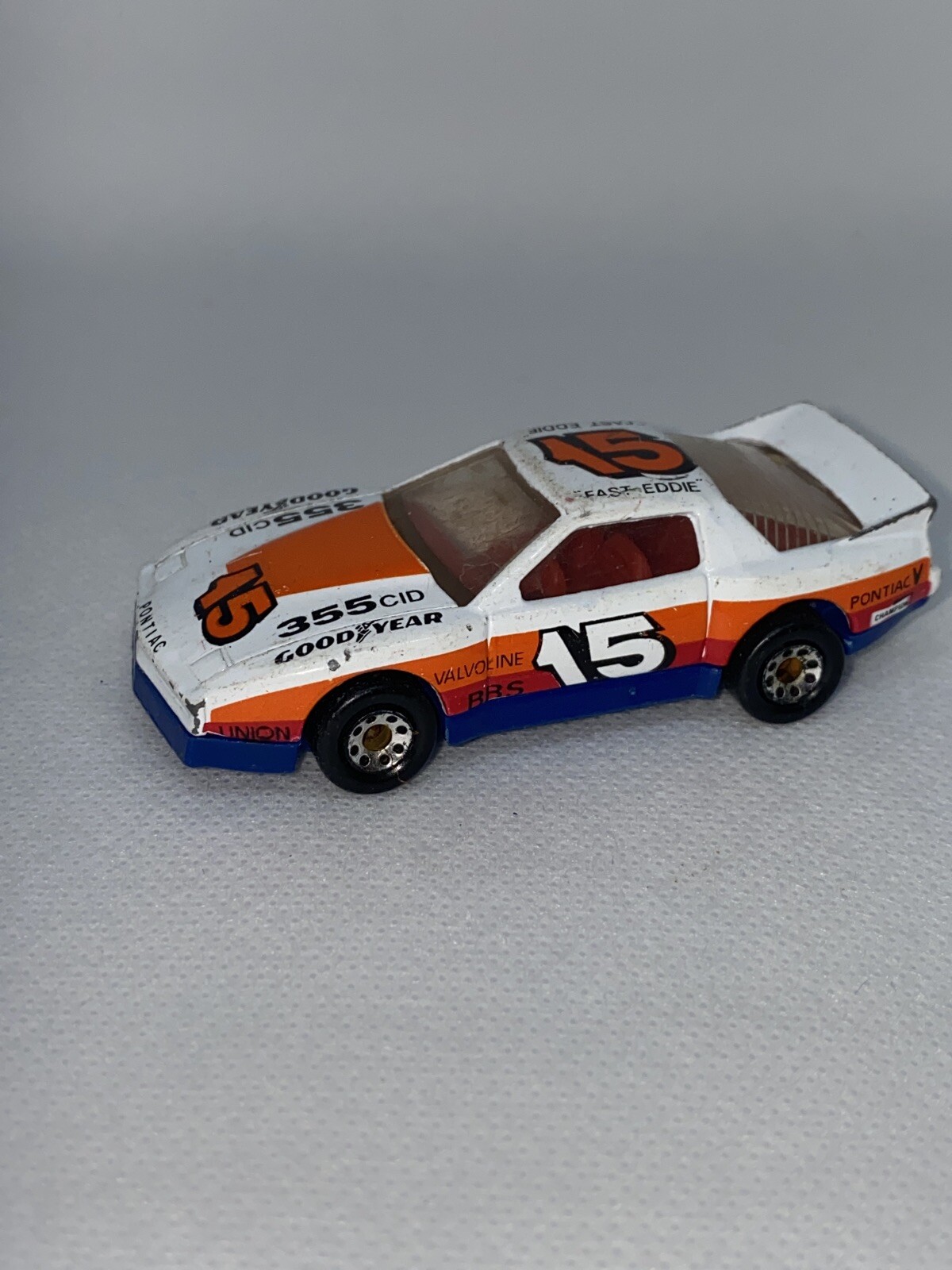Vintage Matchbox Superfast White Pontiac Firebird Racer 355 Fast Eddie ...