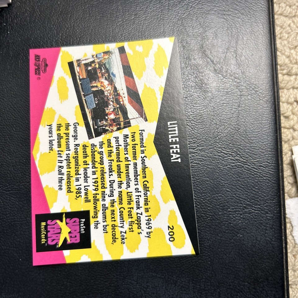 Jb30 Pro Set Super Stars 1991 Music Cards #200 Little Feat | eBay