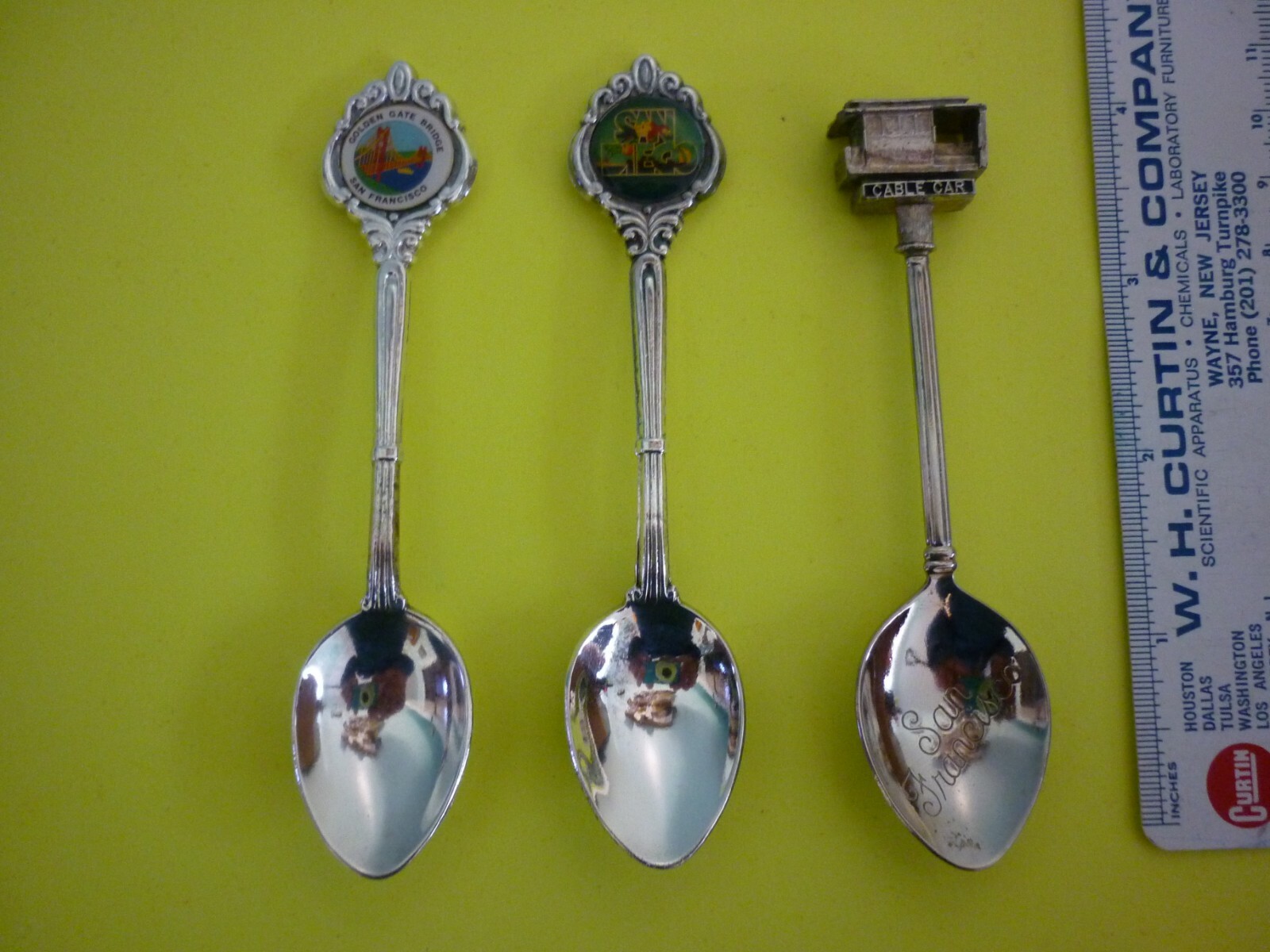 Spoons ,Clamer, San Francisco Cable car S/P,Golden State Brg. ,San ...