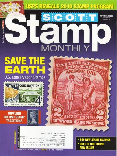 2009 Scott Stamp Monthly Magazine Save The Earth Conservation Stamps | eBay