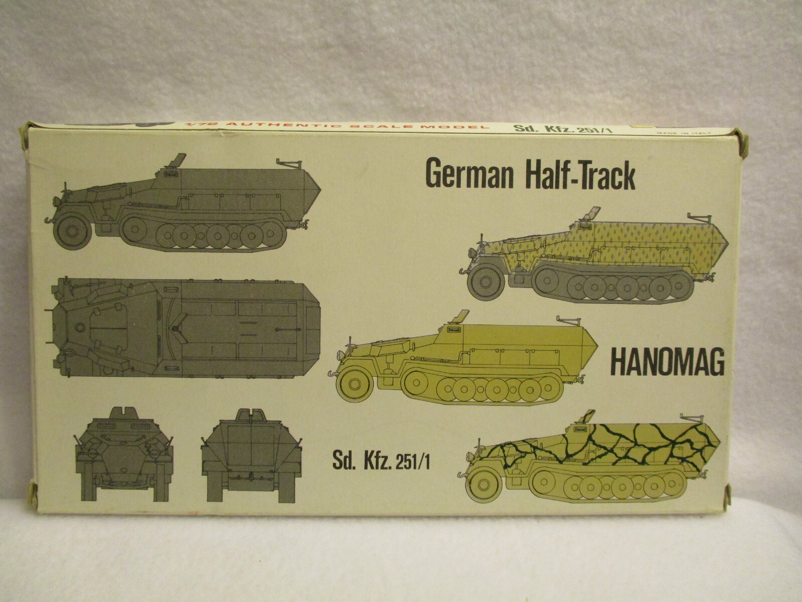 ESCI German Half Track Hanomag SD KFZ 251/1 1/72 Scale Model Kit 8002 ...
