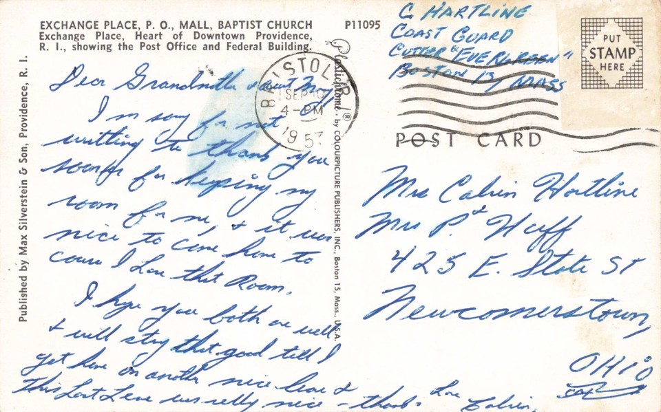 Postcard RI Providence Post Office USPS Exchange Place Mall Baptist postcard-ri-providence-post-office-usps-exchange-place-mall-baptist