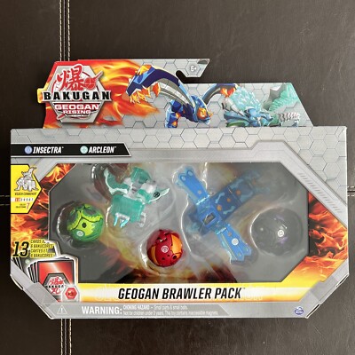 Bakugan 5 Fig GEOGAN BRAWLER PACK Season 3 Geogan Rising | Insectra ...