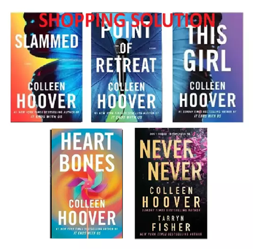 Slammed Series 3 Books Set+ Heart Bones+Never Never By Colleen Hoover ...