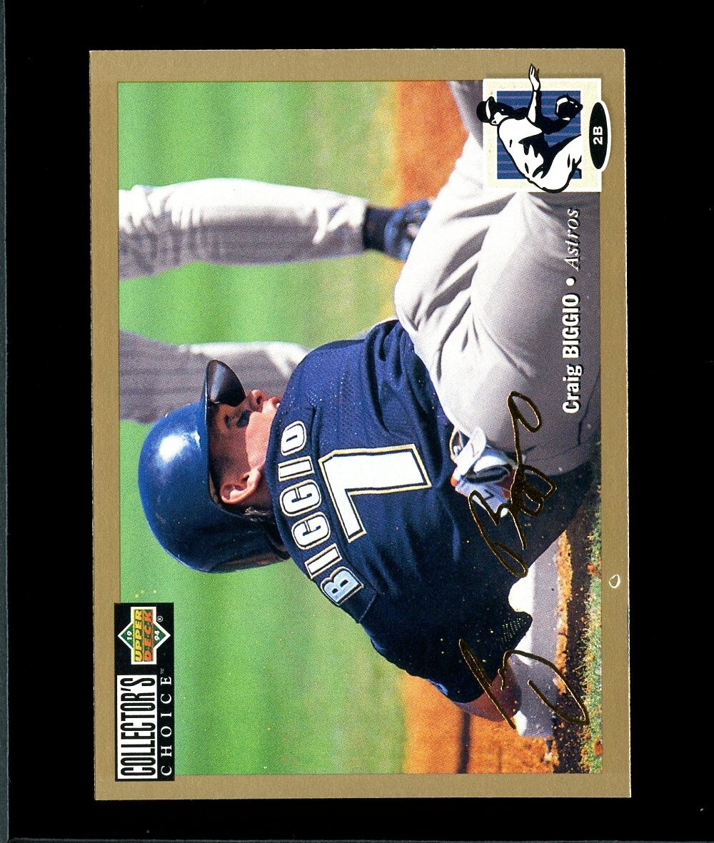 1994 Collector's Choice Gold Signature #456 Craig Biggio NM-MT or ...