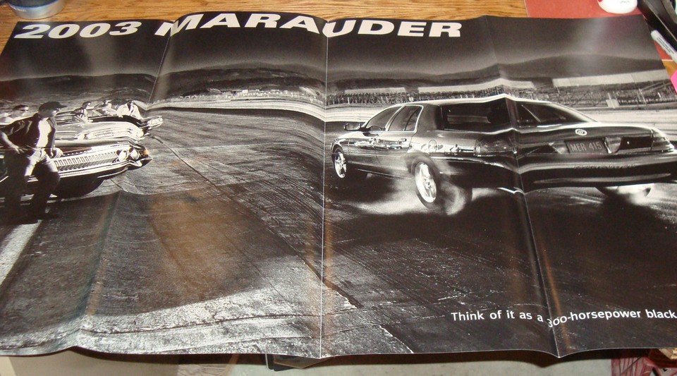 Original 2003 Mercury Marauder Sales Brochure Large Poster 03 | eBay