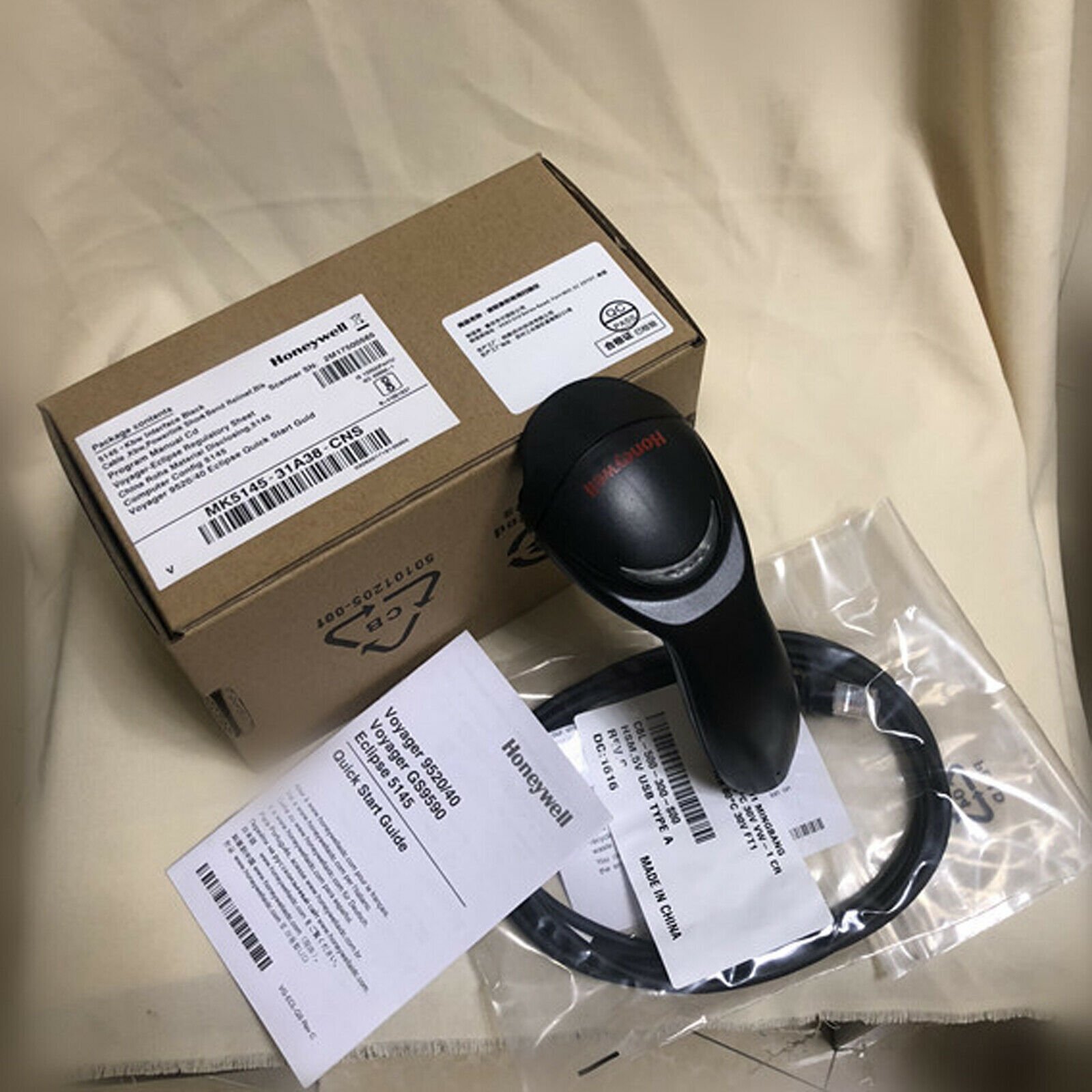 New Honeywell Metrologic MS5145 Eclipse (MK5145-31A38) Scanner, USB ...