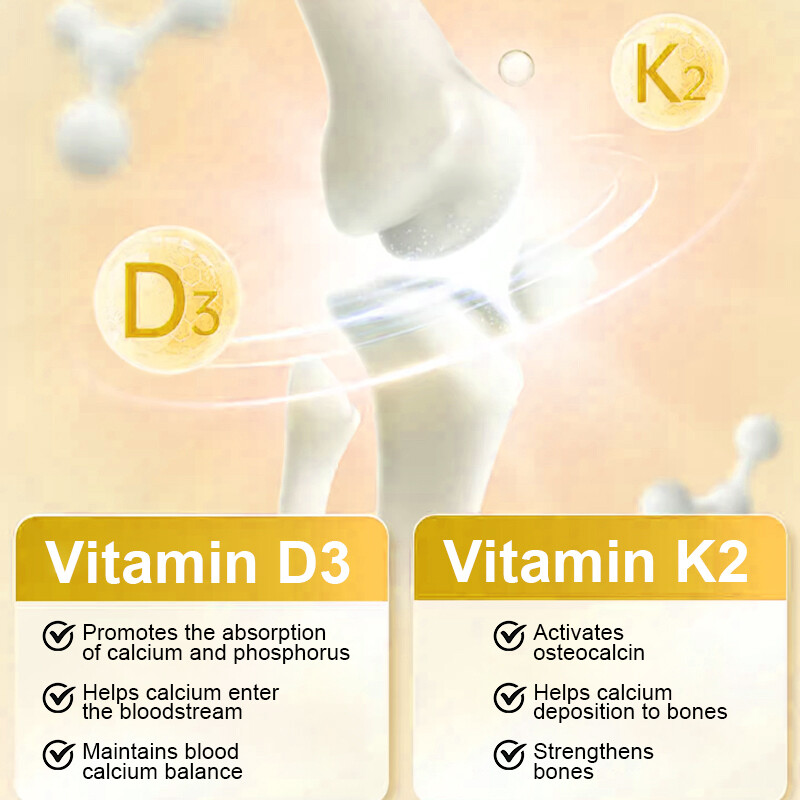 Vitamin D3 K2 Supplement Softgels 120 capsules - Extra Strength D3 K2 ...