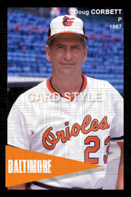 Doug Corbett - 1987 Baltimore Orioles - choose a size - color print | eBay