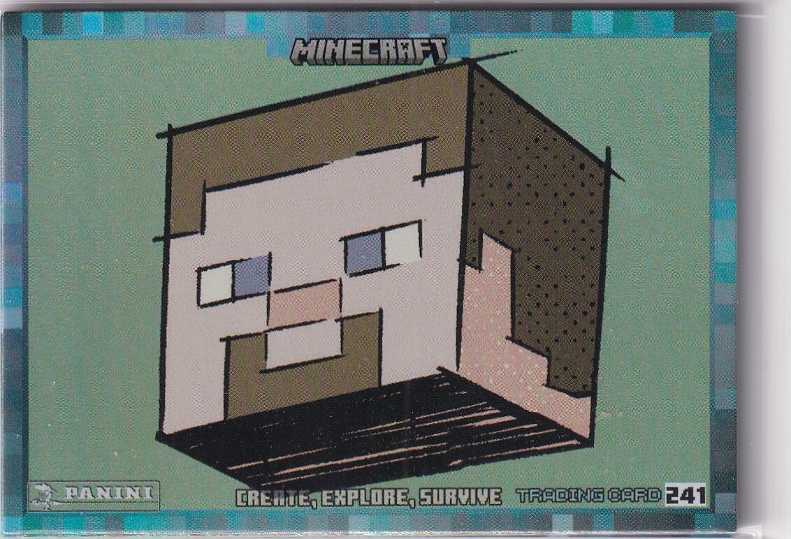 Panini Minecraft 3 Create, Explore, Survive Trading Card Nr. 241 Steve ...