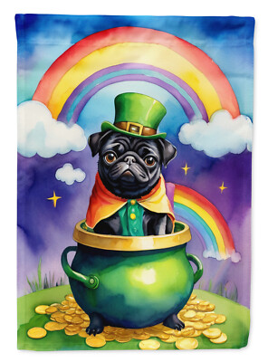 Pug St Patrick's Day Flag Garden Size DAC5595GF | eBay