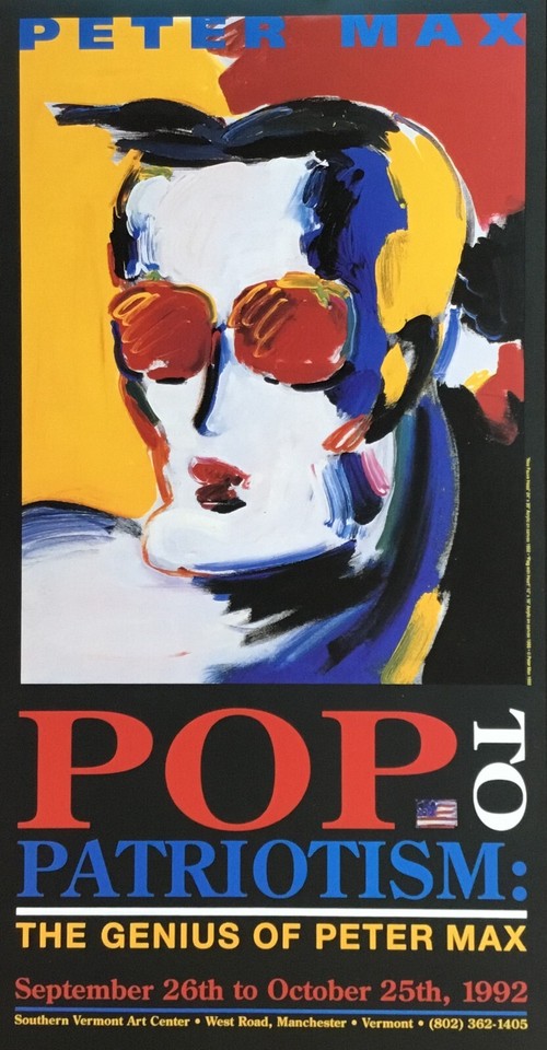 Peter Max Pop To Patriotism Custom Framed Print FREE SHIPPING | eBay