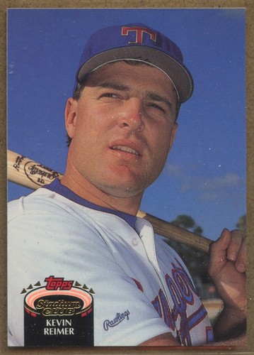 1992 Topps Stadium Club #57 Kevin Reimer Texas Rangers | eBay