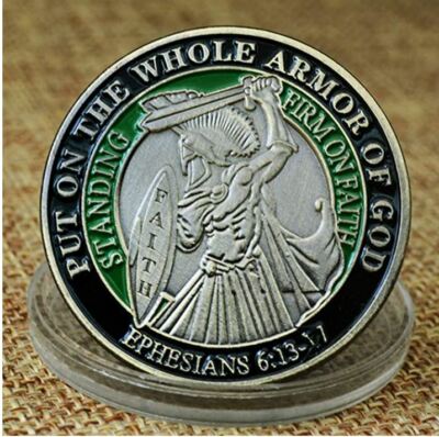 Armor of God Standing Firm on Faith Round Coin Ephesians 6:13-17 ...