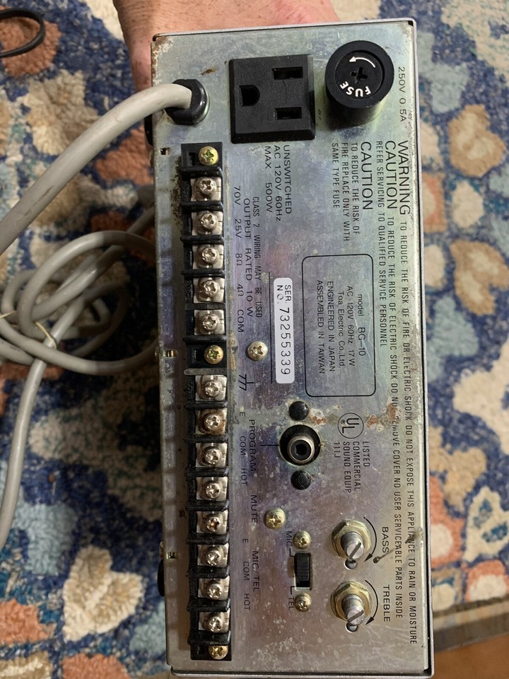 TOA BG-10 Mixer Power Amplifier | eBay