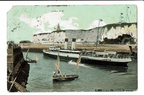CPA-Carte postale-FRANCE- -Dieppe- Départ du Brighton-1919? S3420 | eBay