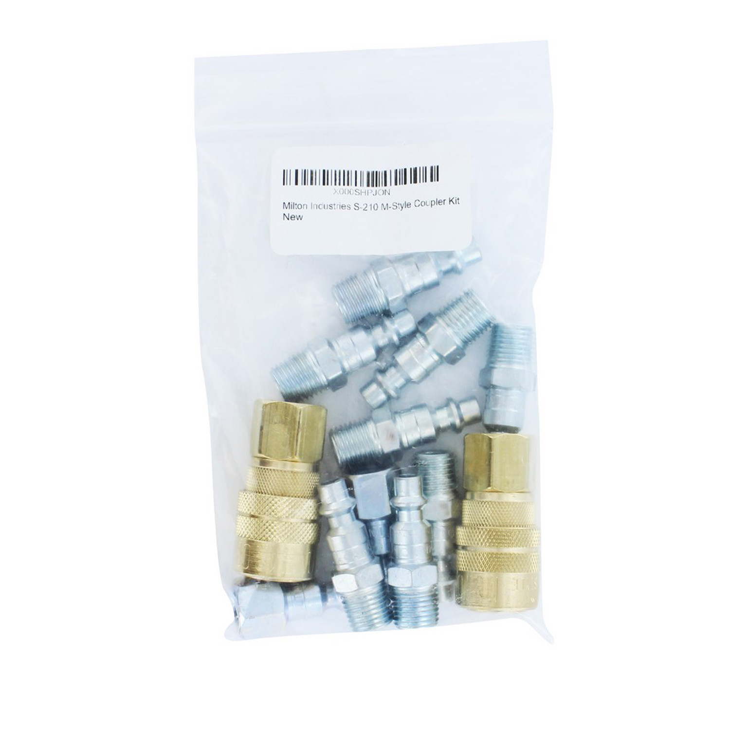 Milton Industries S-210 12 Piece 1/4" M-Style Coupler Kit-Milton 715 ...