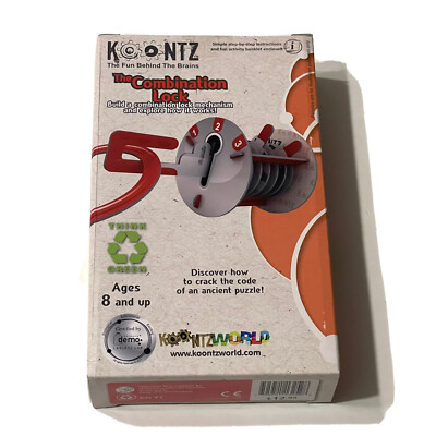 Scholastic Koontz Toys Combination Lock Educational Puzzle Build A Lock ...