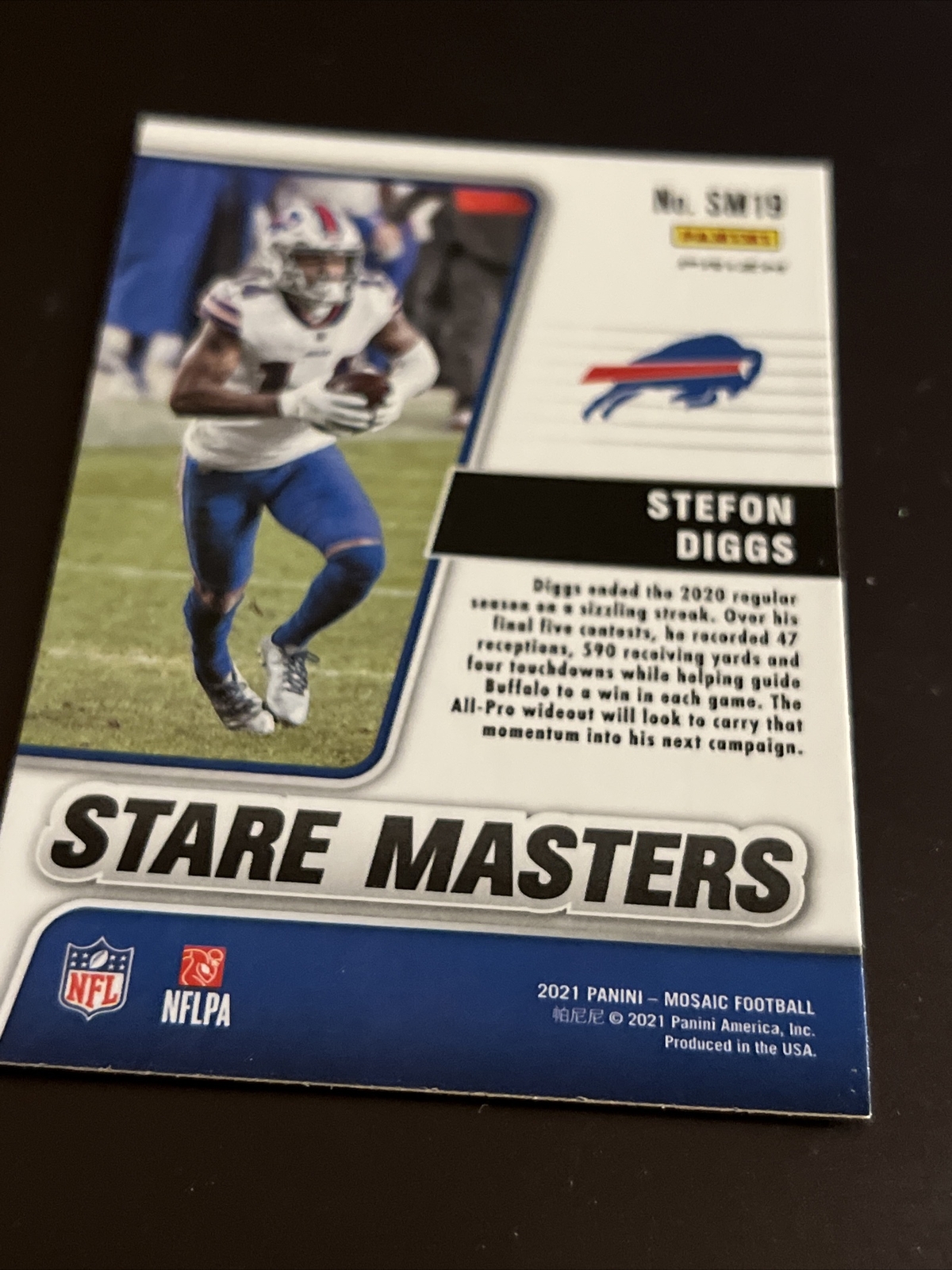 2021 Panini Mosaic Stefon Diggs Stare Masters Silver Prizm #SM19 ...