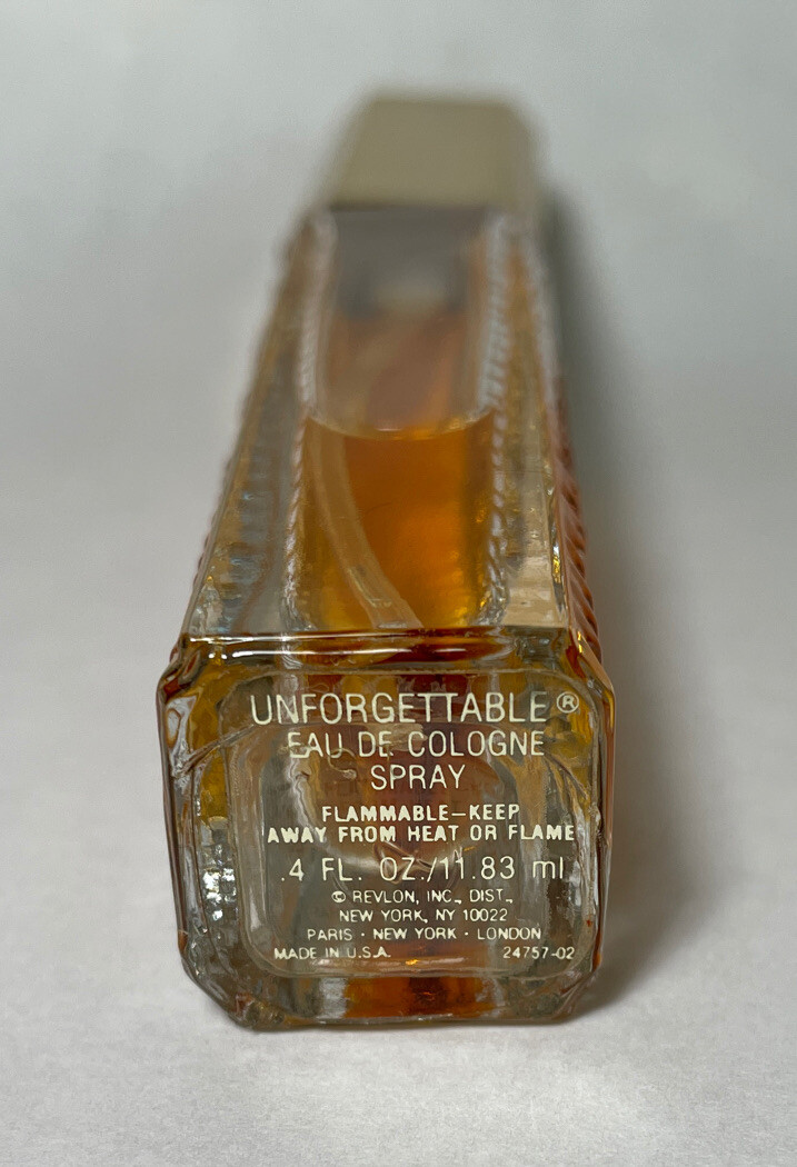 Revlon UNFORGETTABLE Eau de Cologne Spray 0.4 oz 11.83ml. Perfume ...