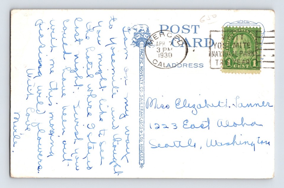 Postcard California Merced CA Hotel Tioga 1930s Unposted White Border ...