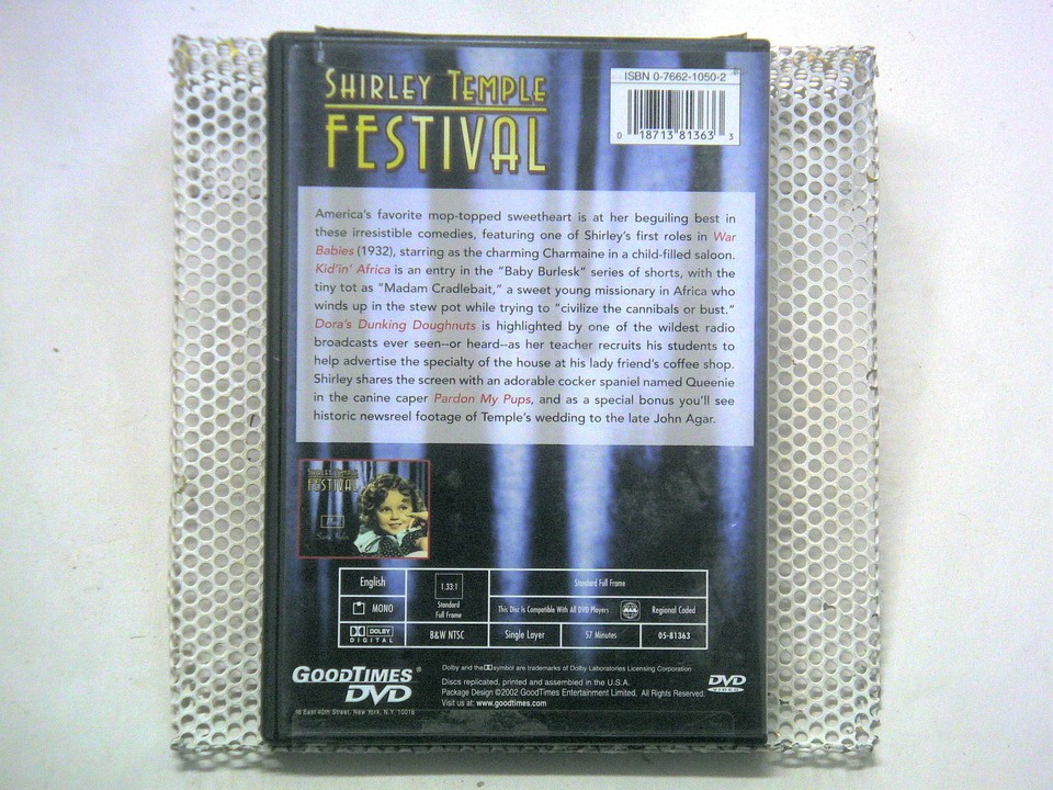 Shirley Temple Festival [Full Frame] [DVD] 18713813633 | eBay