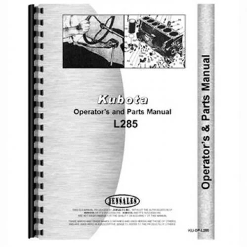 Operator's Manual fits Kubota L285 | eBay