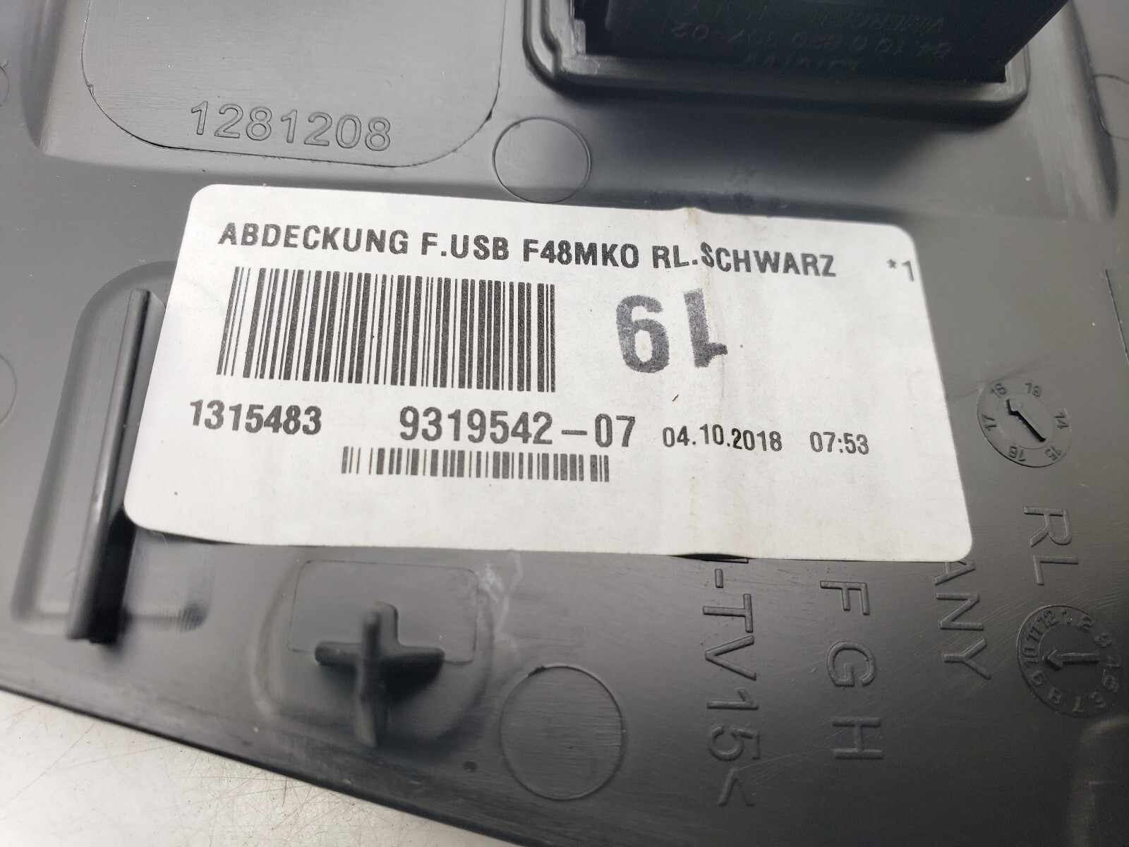 BMW X2 F39 2019 LHD Rear Center Console Air Vent 9292742 12151317 for ...