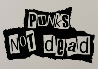 Punks not dead 4.5 x 2.5" Car Scooter lambretta vespa Camper Van Decal ...